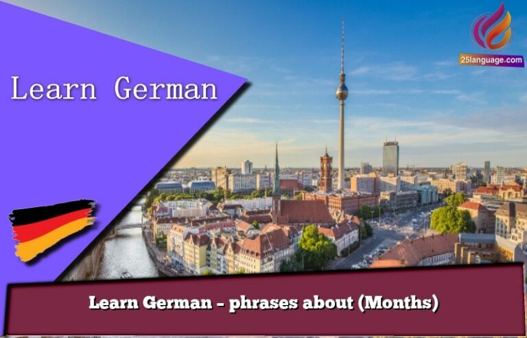 Help in German