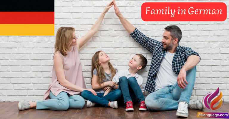 Talking About Your Family in German